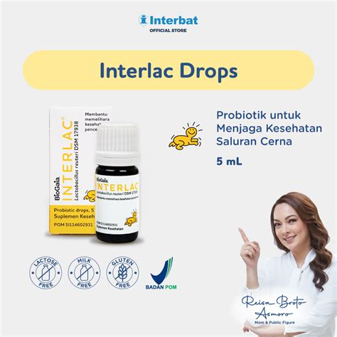 Jual Interlac Probiotik Drops 5ml Membantu Menjaga Kesehatan Saluran