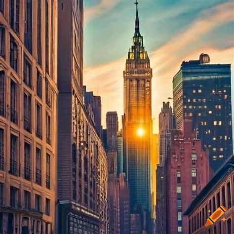 Beautiful Afternoon Light In New York City