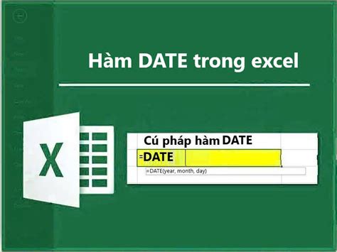 Hàm DATE trong excel Công thức ứng dụng của hàm Hàm Excel
