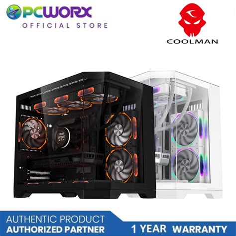Coolman Spectra M Atx Gaming Pc Chassis Blackwhite Gaming Pc