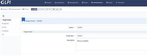 Form Targets UX Issue PluginsGLPI Formcreator GitHub