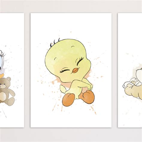 סט תמונות בייבי לוניות Toontoon תמונות לחדר לילדים