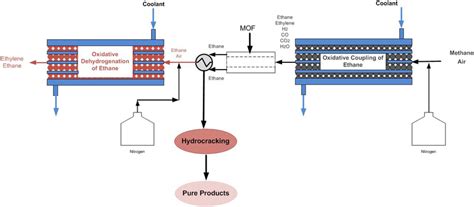 Schematic Diagram Of Two Consecutive Reactors Of Oxidative Coupling Of Download Scientific