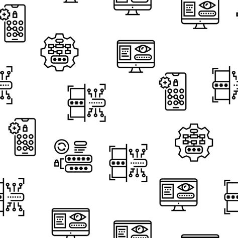 Password Protection Vector Seamless Pattern 10144090 Vector Art At Vecteezy