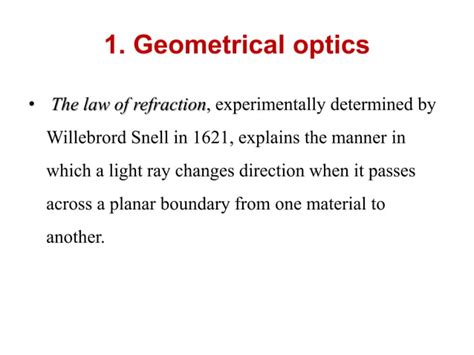 Optics Basics Concepts Pptx 3 D Graphics Computer Software And
