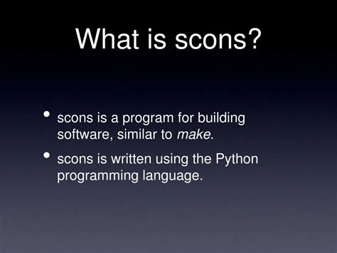 Ppt Scons Powerpoint Presentation Free Download Id7077047