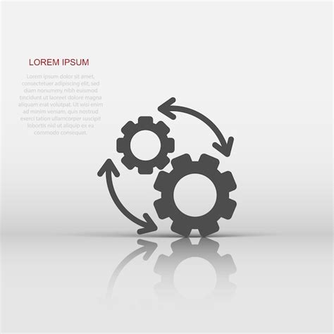 Premium Vector Workflow Icon In Flat Style Gear Effective Vector
