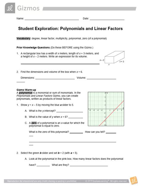 Poly Linear Factors Se Pdf Polynomial Zero Of A Function