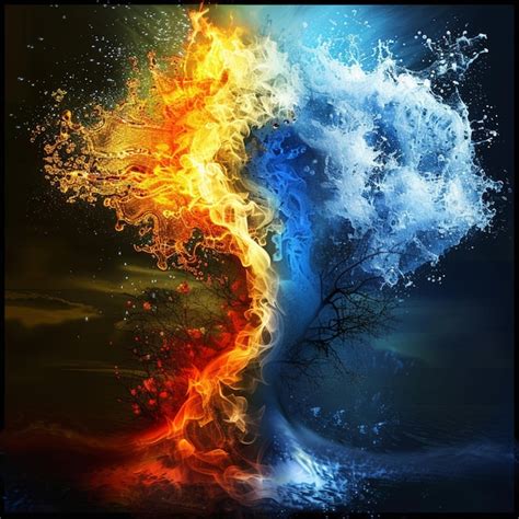 Premium Photo The Four Elements Of Nature