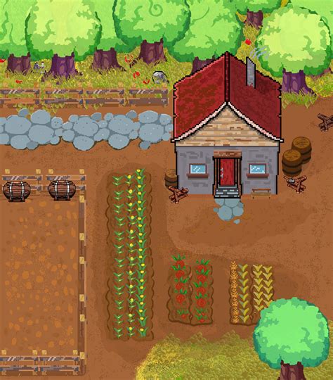 19 detailed pixel 2d nature game assets gamedev market