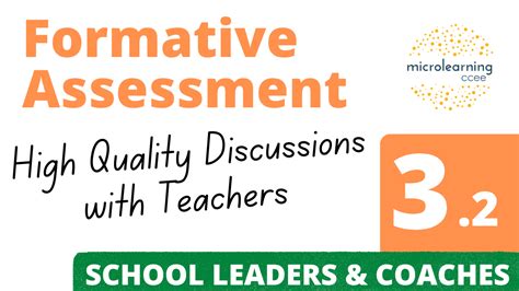 Formative Assessment 301 Part 2 High Quality Discussion With