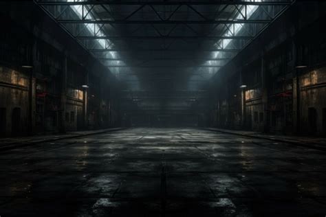 Dark Empty Warehouse Generate Ai 3757956