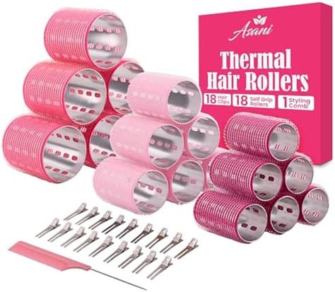 Thermal Rollers For Hair 37pc Set 18 Self Grip Hair