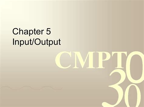 Chapter 5 Inputoutput 2 Introduction Io Main Function Of Os Drive Devices Catch Interrupts