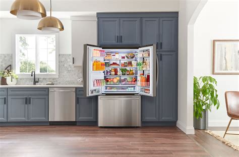 Customer Reviews Lg Counter Depth Max 255 Cu Ft French Door Smart Refrigerator With