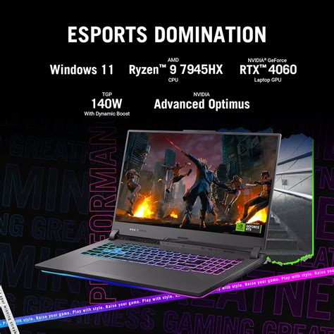 ASUS ROG Strix G17 (2023) Gaming Laptop, 17.3” QHD 240Hz, GeForce RTX ...
