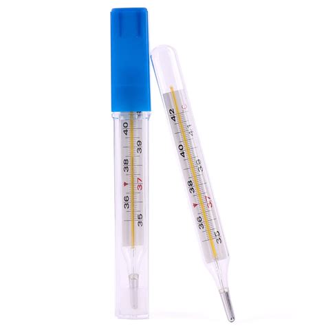 1pc Medical Mercury Glass Thermometer Large Screen Clinical Medical