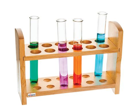 Test Tube Rack 9 Inch 12 Tube Capacity Wooden Beechwood — Eisco Labs