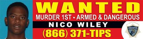 Callers Can Remain Anonymous Crimestoppers State Police Seek Info About Nico Wiley