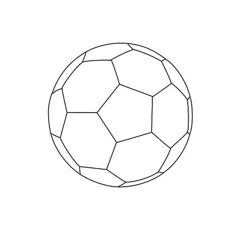 Soccer Ball Black And White Drawing