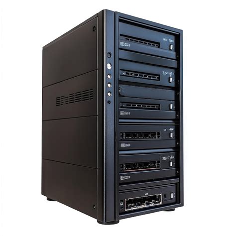 Nas Networkattached Storage Isolated On A Solid White Background