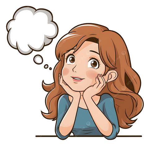 Woman Thinking Clipart