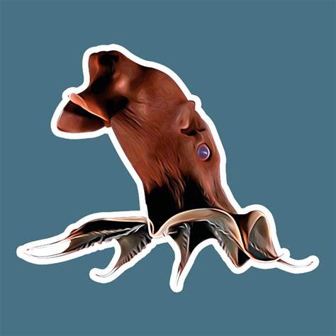 Vampire Squid Die Cut Sticker Dark Art Mart