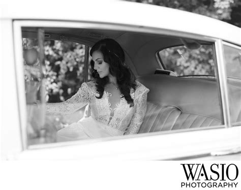 Classy Limo Wedding Portrait Chicago Wedding Photographer Pure