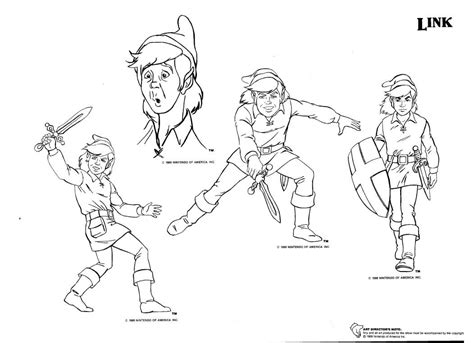 The Legend Of Zelda 1989 Part 2 Model Sheets Turnarounds