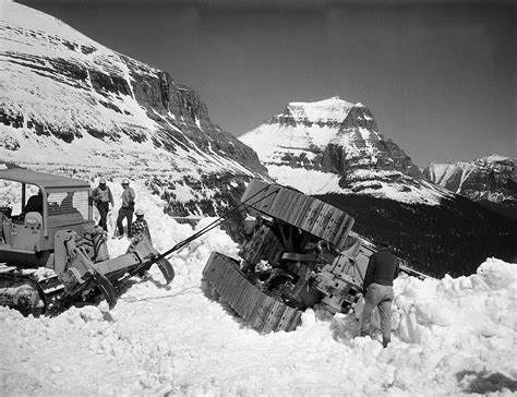Yesterdays Glacier National Park Bulldozer Operator Charles Siderius