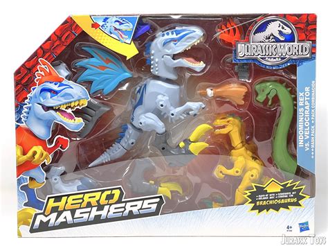 Hero Mashers Indominus Rex Vs Velociraptor Jurassic Toys