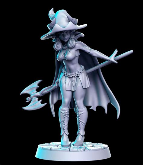Yahna Sexy Female Swamp Witch Warlock Voodoo Anime 28mm 32mm Dandd Resin