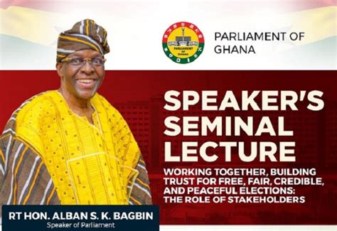 Livestreamed Bagbin Prof Kwesi Aning Others Speak At Speakers