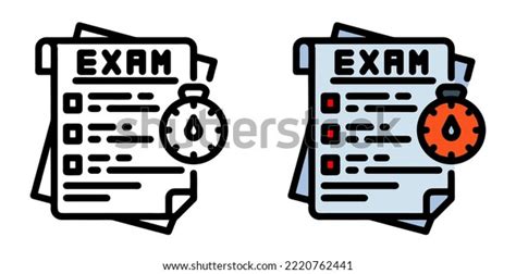Illustration Vector Graphic Exam Sheet Test Stock Vector Royalty Free