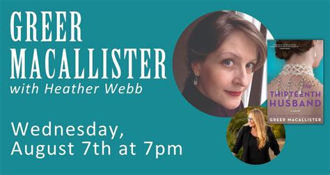 Greer Macallister With Heather Webb 111 South Street Plainville 02762