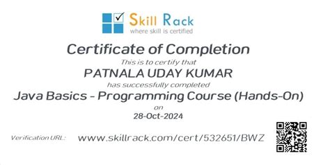 Java Programming Skillrack Learningjourney Coding Patnala Uday Kumar