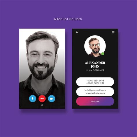 premium psd ui ux designer business card design template psd