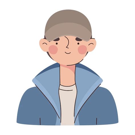 Free Vector Smiling Man Illustration