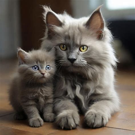 Imágenes De Gatitas Vector Premium