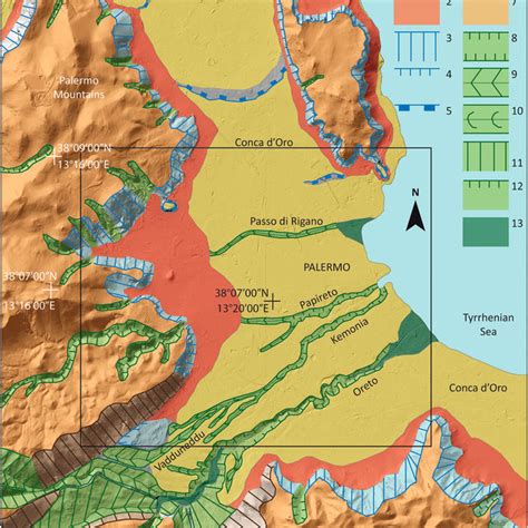 Geomorphological Map Of The Original Landforms Due To Natural Processes