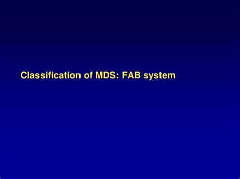 PPT What Is MDS PowerPoint Presentation ID 7001127
