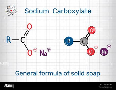 General Formula Of Solid Soap Molecule Sodium Carboxylate Rcoona It
