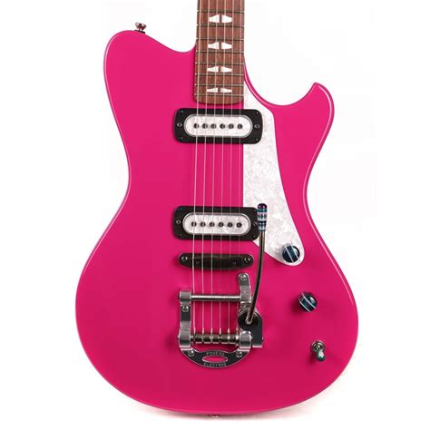 Powers Electric A Type Magenta Electric Acoustic And Bass Guitars