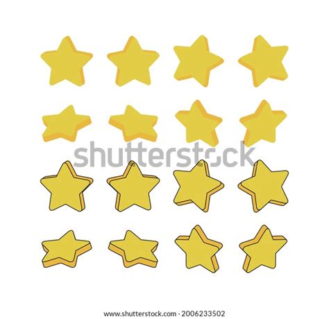 Set Various Angle Star Icon Illustrations Stock Vector Royalty Free 2006233502 Shutterstock