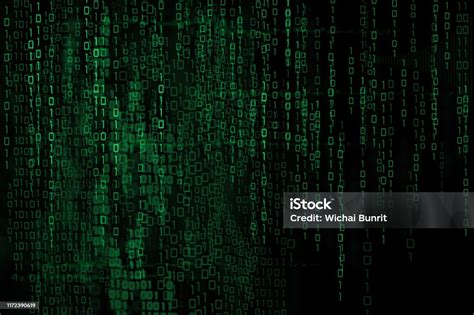 Binary Data Matrix Network Technology Background As Digital Abstract