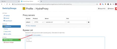 How To Use Switchyomega Hydraproxy