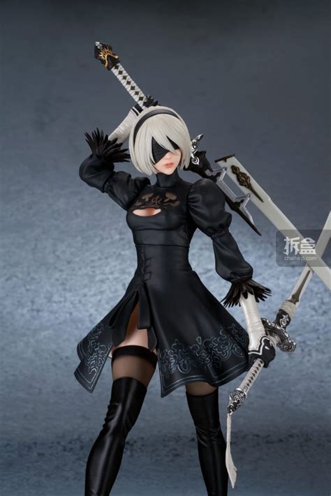 Square Enix 尼尔自动人形寄叶二号b型2b 20游戏手办 拆盒 Square Enix 尼尔自动人形寄叶二号b型2b 20游戏手办 拆盒