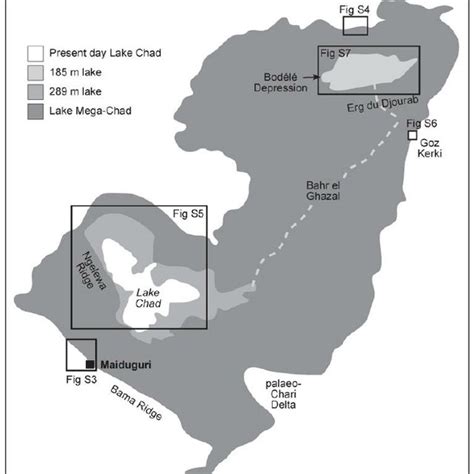 The Location And Geography Of Lake Mega Chad A Location Of Lake