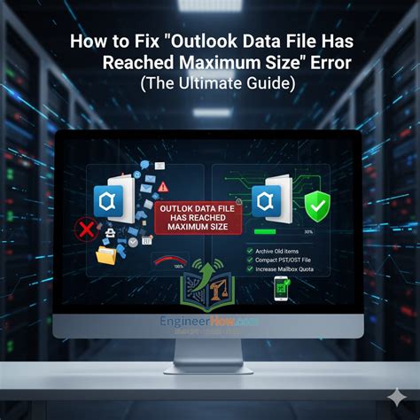 How To Fix Outlook Data File Has Reached Maximum Size Error The