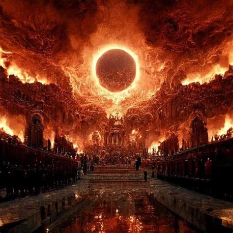 Dark Aesthetic Graphic Art Hell Landscapes Locations Hellish Land Bones Fire Darkness Artofit